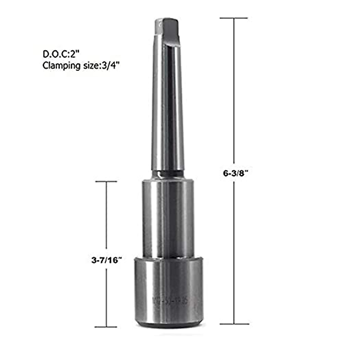 Industrial Tools Annular Cutter Arbor, Fauge Annular Cutter Arbor with Morse Taper MT2 for 3/4 Inch Weldon Shank Annular Cutters Extension on Drill Press