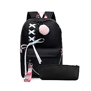 Alikpop USB Backpack Jimin Suga Jin Taehyung V Jungkook Korean Casual Backpack Daypack Laptop Bag College Bag Book Bag School Bag With Pencil Bag