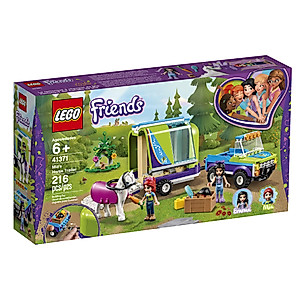 LEGO Friends Mia's Horse Trailer 41371 Building Kit with Mia and Emma Mini Dolls Includes Toy Truck, Horse, and Rabbit for Creative Play (216 Pieces)