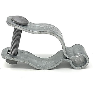 Female Gate Hinge - Galvanized, High Corrosion Resistance, Long Life Span - Perfect for Chain Link Fence and Chan Link Gate Harware - 2 Per Pack - Includes Required Carriage Bolt (1-3/8")