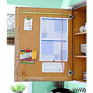 VViViD Adhesive Backed Natural Cork Board Sheet Paper Roll (15.9 Inch x 6.5ft