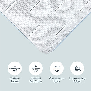 Mellow 10 Inch OLAF Gel Memory Foam Mattress with Cooling Fabric, Made in USA, CertiPUR-US Certified Foams, OEKO-TEX Certified Eco Cover, Quilted Comfort Top, Twin