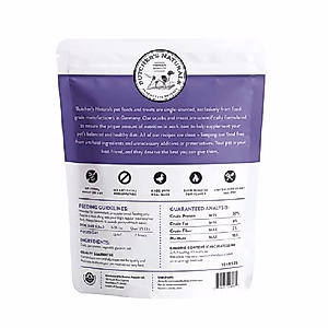 Butcher's Naturals Dog Treat Real Duck Slow Roasted Small Batch Contains 75% Meat No Corn No Soy (40 OZ)