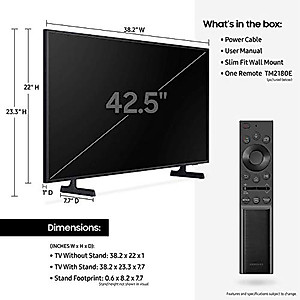 SAMSUNG QN85LS03AAFXZA 85" The Frame UHD HDR QLED 4K Smart TV with an Additional 1 Year Coverage by Epic Protect (2021)