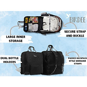 Birdee Stroller Travel Bag Designed For UPPAbaby MINU V2 and MINU - Stroller Gate Check Bag - Backpack For Airplane Travel