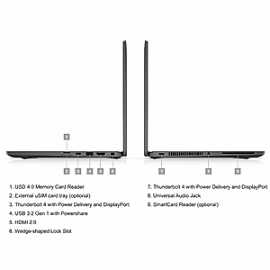 Dell Latitude 7320 7000 (2023) 13.3" FHD (Intel Core i5-1145G7 vPro, 16GB RAM, 512GB SSD) Business Laptop, 13-hr Battery Life, Backlit, Thunderbolt 4, 1080P IR Webcam, Carbon Fiber, Win 11 Pro