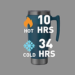 TOURIT 40 oz Tumbler with Handle and Straw, 3 in 1 Sip-All-Way Lid Insulated Tumblers, Reusable Stainless Steel Water Bottle for Keep Cold 34Hs or Hot 10Hs, Gifts for Women Men, Dark Green