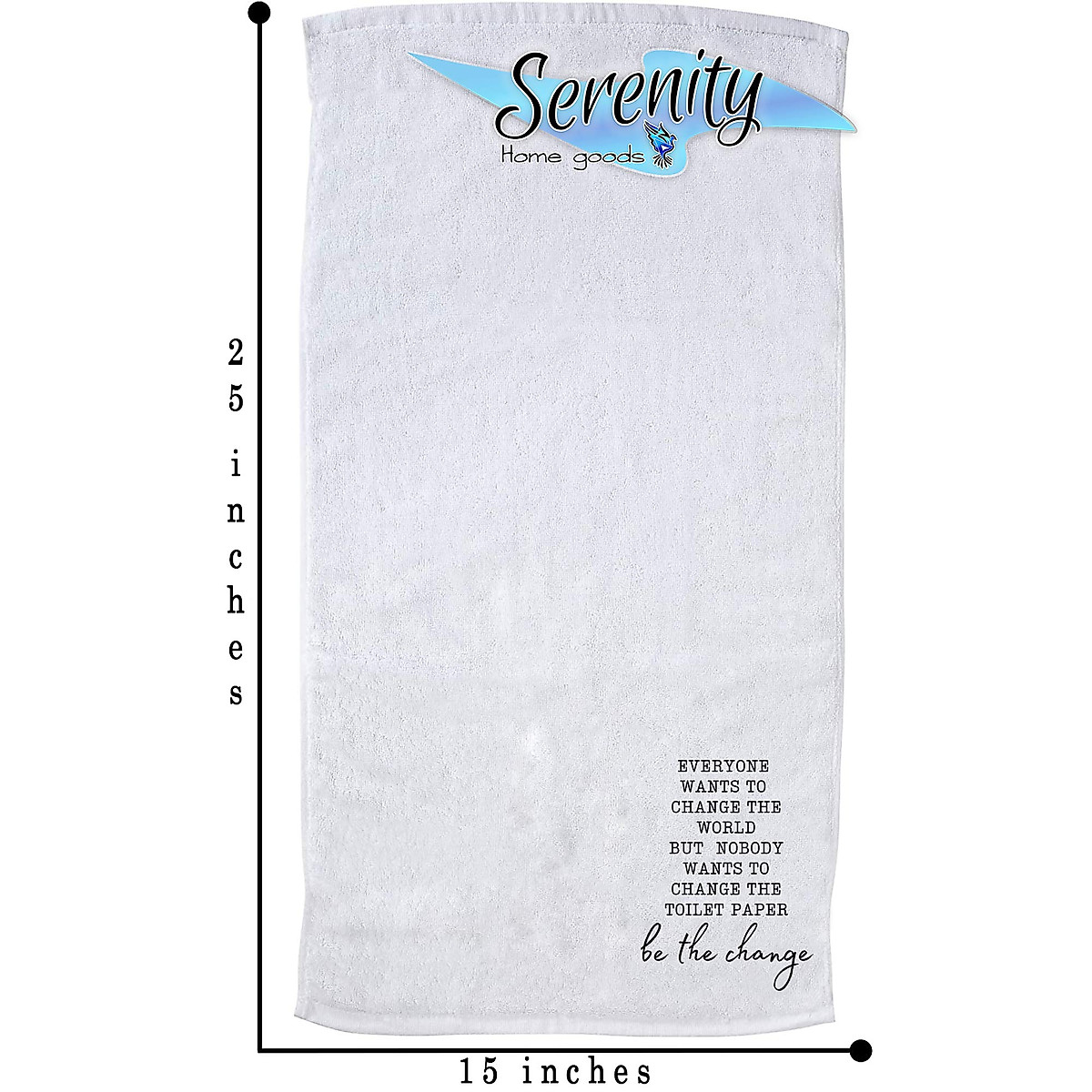 Funny Novelty Bath Hand Towels | Restroom Male Female Symbols Bathroom Country Rustic Farmhouse Modern Decor | Hilarious Adult Crude Humor Home House Warming Wedding Gift Presentà