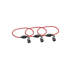 KOLACEN Automotive Car Truck in-line 16 Gauge Fuse Holder for Mini Blade Type Fuse 3 Pieces + 6 Pieces Mini Blade Fuse 5Apm 7.5Apm 10Apm