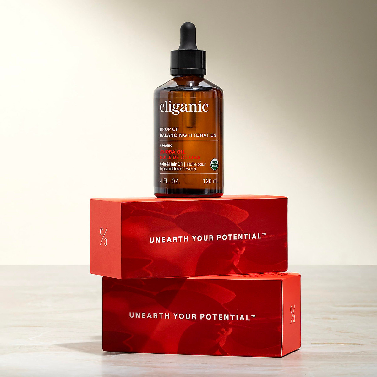 Cliganic USDA Organic Jojoba Oil, 100% Pure (2oz) | Natural Cold Pressed Unrefined Hexane Free Oil for Hair & Face | Base Carrier Oil (Packaging May Vary)