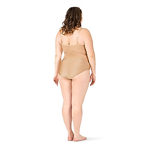 Natalie Dancewear Adult Plus Size Undercover Camisole Undergarment Leotard N237WNUD2X Caramel 2X