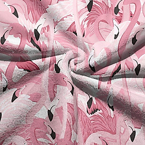 Dujiea Pink Flamingo Kitchen Dish Towel Soft Highly Absorbent Hand Towel Home Decorative Multipurpose for Bathroom Hotel Gym and Spa 15 X 27 Inches