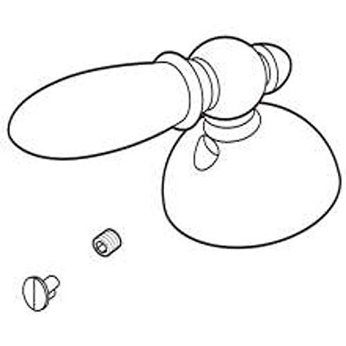 Delta Faucet RP51464SS Victorian, Single Lever Handle Kit, Stainless