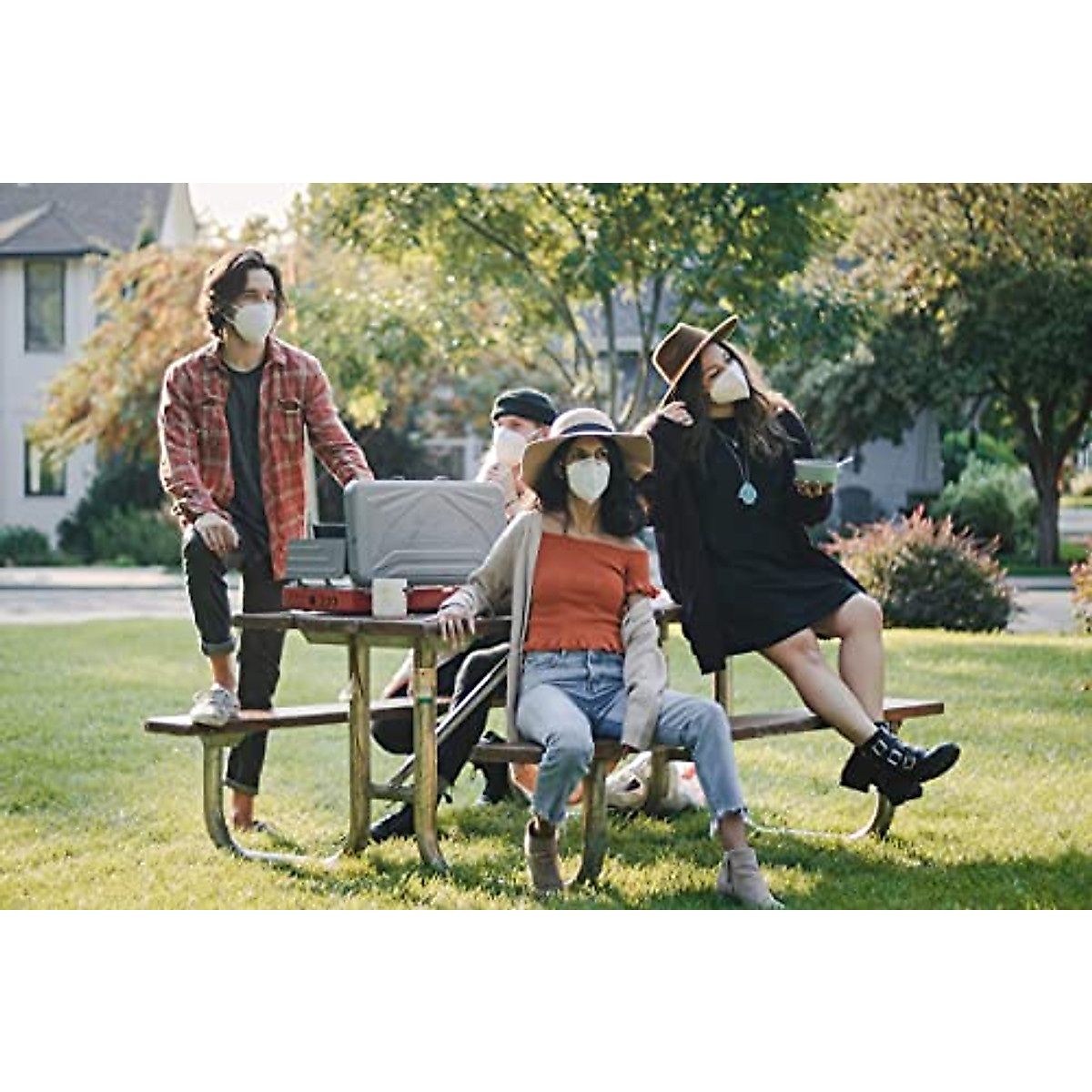 BLUE BEAR PROTECTION Disposable KN95 Face Masks, Blue (20 Pack), Adult Disposable Face Mask, KN95 Masks Disposable, 4 PLY Mask KN95, Face Mask for Adults, Disposable Masks, Face Masks Disposable