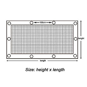 ALBN Balcony Privacy Screen Cover Outdoor Windbreak Net Fence Sunshade Weatherproof HDPE Tear Resistance Balcony Covering with Cable Ties (Color : Beige, Size : 90x240cm)