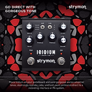 Strymon Iridium Amp and IR Cab Simulator Guitar Pedal for Electric and Acoustic Guitar, Synths and Keyboards​​