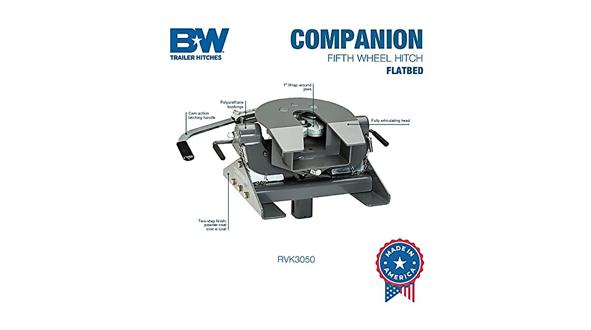 B&W Trailer Hitches Flatbed Companion Hitch - RVK3050