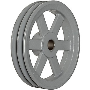 TB Woods 2BK1601716 FHP Bored-to-size V-Belt Sheave, B Belt Section, 2 Grooves, 1-4/9" Bore, Cast Iron, 15.75" OD, 1590 max rpm