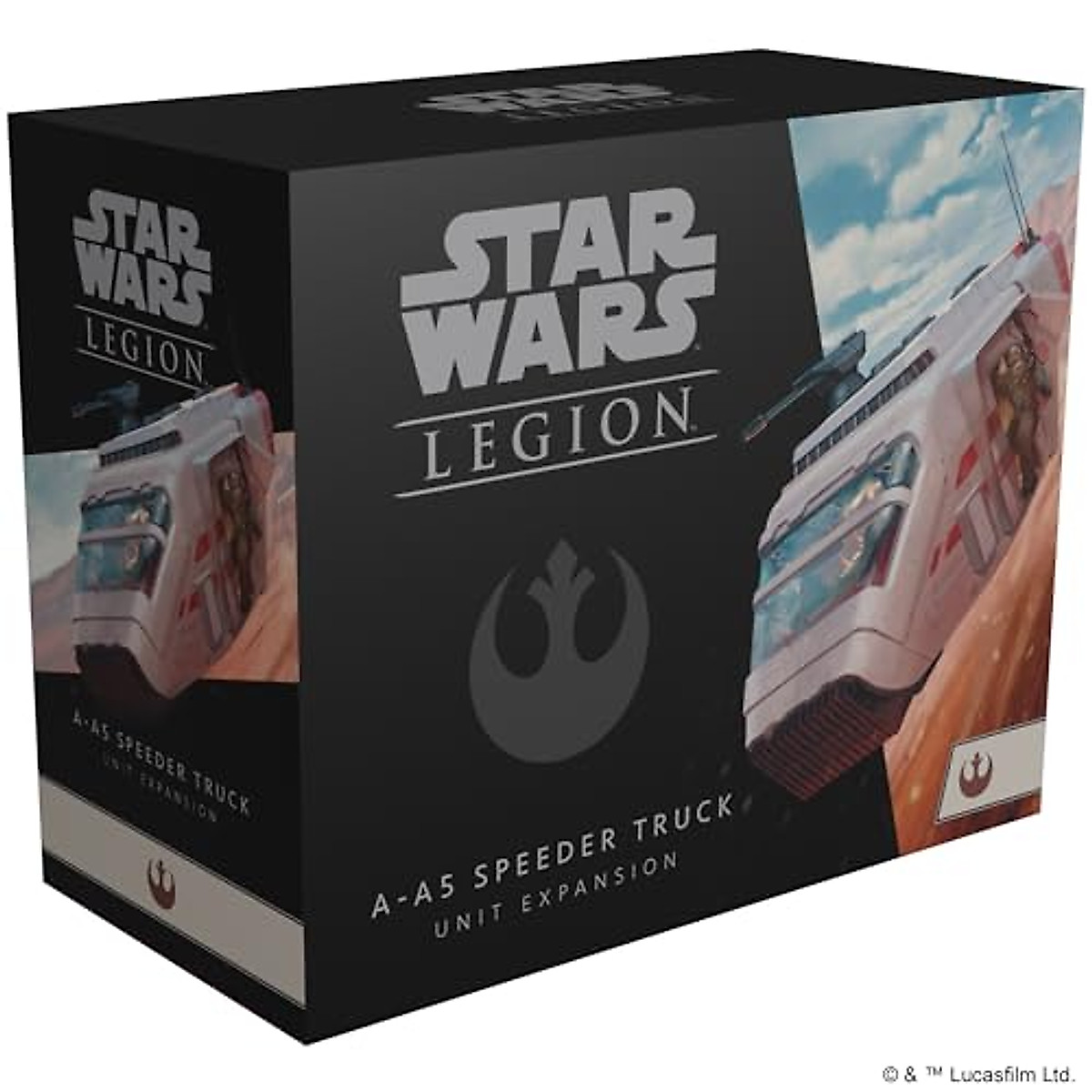 Star Wars: Legion A-A5 Speeder Truck Unit Expansion - Rugged Combat Transport! Tabletop Miniatures Strategy Game for Kids and Adults, Ages 14+, 2 Players, 3 Hour Playtime, Made by Atomic Mass Games