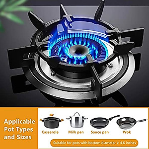 Universal Gas Stove Support, Stove Pan Stand,Gas Stove Rack,1pc Gas Stove Racks Pot Brackets Milk Pot Racks Kitchen Gas Stove Gadgets