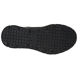 Skechers Men's Nampa-Groton Food Service Shoe, Black, 8.5 Wide