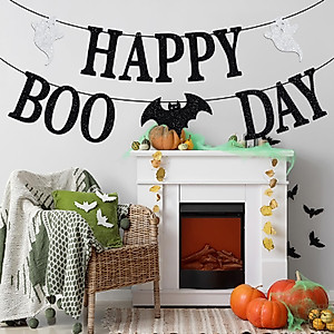 Happy Boo Day Banner, My 1st Boo Day, Ghoul Birthday Sign, Halloween Birthday Party Decorations