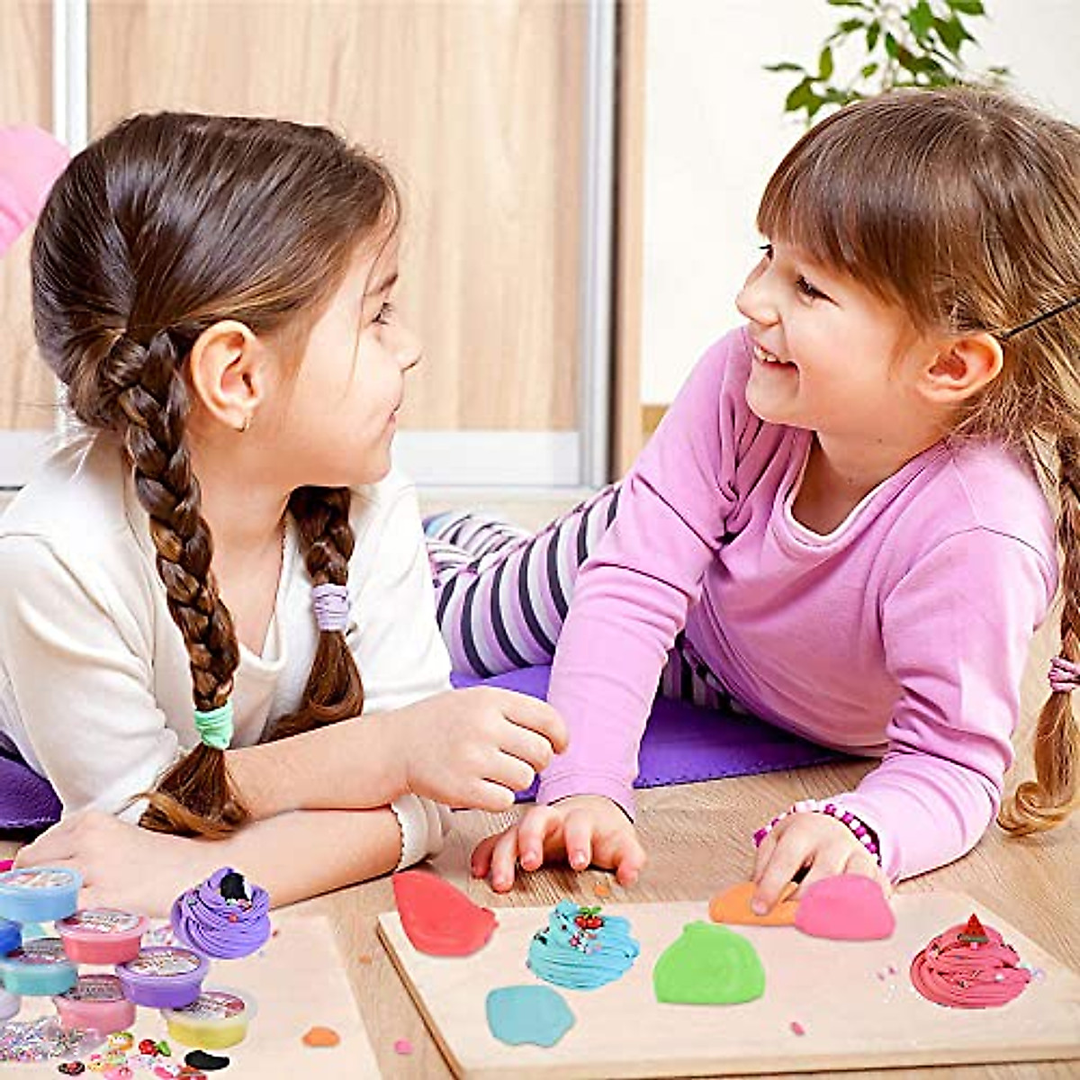 10 Pack Butter Slime Kits, Kids Party Favors, Goodies Bag Toy, Stretchy Clay Sludge, Game Prize, School Education, Stocking Stuffers, Birthday Gifts for Girls Boys