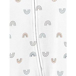 Simple Joys by Carter's Unisex Babies' Cotton Footed Sleep and Play, Pack of 3, Llama/Rainbow/Bear, 0-3 Months