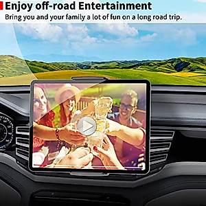 APPS2Car Universal Car Mount [2 in 1] CD Slot Tablet Car Mount for 7-12.4 inch Tablet, CD Player Cell Phone Holder for 3.5-7 inch Smartphone Tablet Car Mount Dash Holder Stand for iPad Pro/Air/Mini