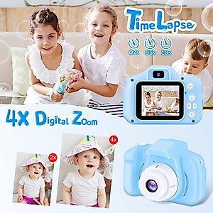 MAVREC Kids Digital Camera Toys for Boys Girls Age 3-9, 1080P HD Selfie Video Cameras for Toddler with 32GB SD Card, Best Easter Birthday Gifts for Boys Girls 3 4 5 6 7 8 9 Year Old Blue