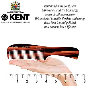 Kent 10T Large Wide Tooth Comb - Rake Comb Hair Detangler / Wide Tooth Comb for Curly Hair - Beard Combs/Hair Comb Hair Care Detangling Comb - Hair Comb for Men Hair Supplies - Natural Hair Comb Set