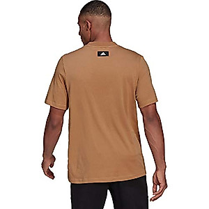adidas mens BIC Badge of Sport Tee Cardboard X-Small