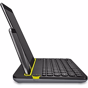 Logitech Bluetooth Multi-Device Keyboard K480 for Computers. Tablets and Smartphones. Black, Compact, Dial and Switch, Spill-Resistant Keyboard - 920-006342 (Renewed)