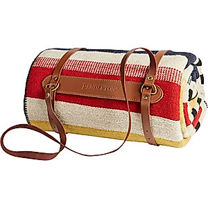 Pendleton Wool Carrier with Throw Boulder Stripe One Size