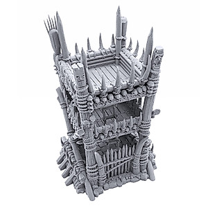 EnderToys Tribal Tower by Printable Scenery, 3D Printed Tabletop RPG Scenery and Wargame Terrain 28mm Miniatures