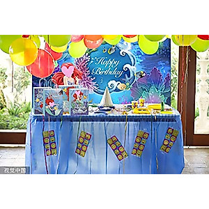 12 Pieces Mermaid Party Favors Gift Bags Mermaid Themed Candy Bags with Handles for Girls Baby Shower Little Decorations (PAPER)