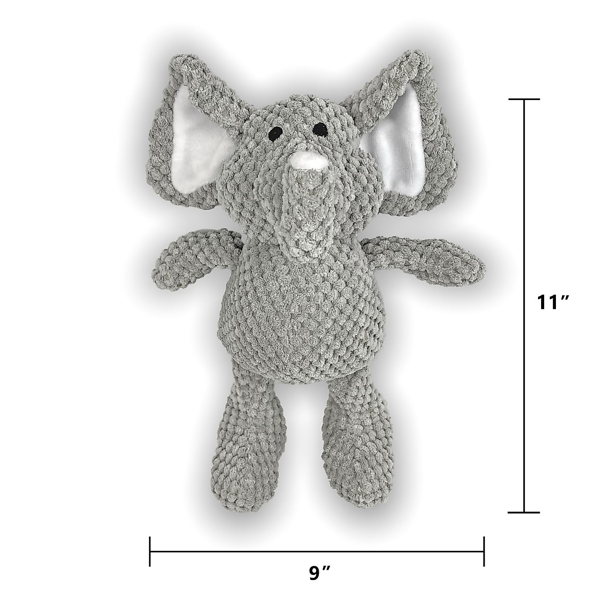 Pet PURRfect Squeaky Dog Toys: Durable Plush Dog Toys with Soft, Durable Fabric for Small and Medium Pets - Elephant Stuffed Dog Toy for Indoor Play!