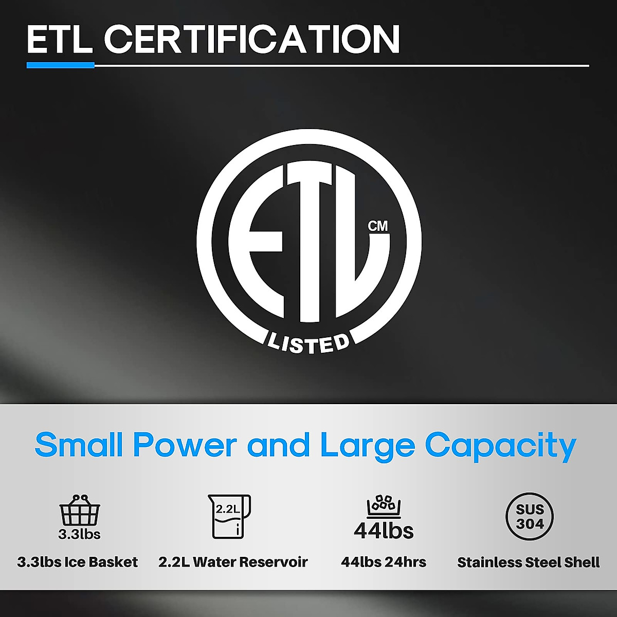 ICEPURE Nugget Ice Maker Countertop, Compact Ice Machine Portable, Make 44Lbs/24H, Self-Cleaning, Small Tabletop Icemakers, Crushed Soft&Chewable/Chewy Ice for Home/Kitchen/Office (Stainless Steel)