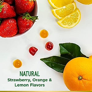 Nature's Bounty Kids Vitamin D3 Immune Health Support Gummies, Natural Strawberry, Orange & Lemon Flavored, Non GMO + Gluten Free, 90 Gummies