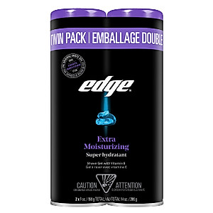 Edge Shave Gel for Men Extra Moisturizing Twin Pack - 7 Ounce