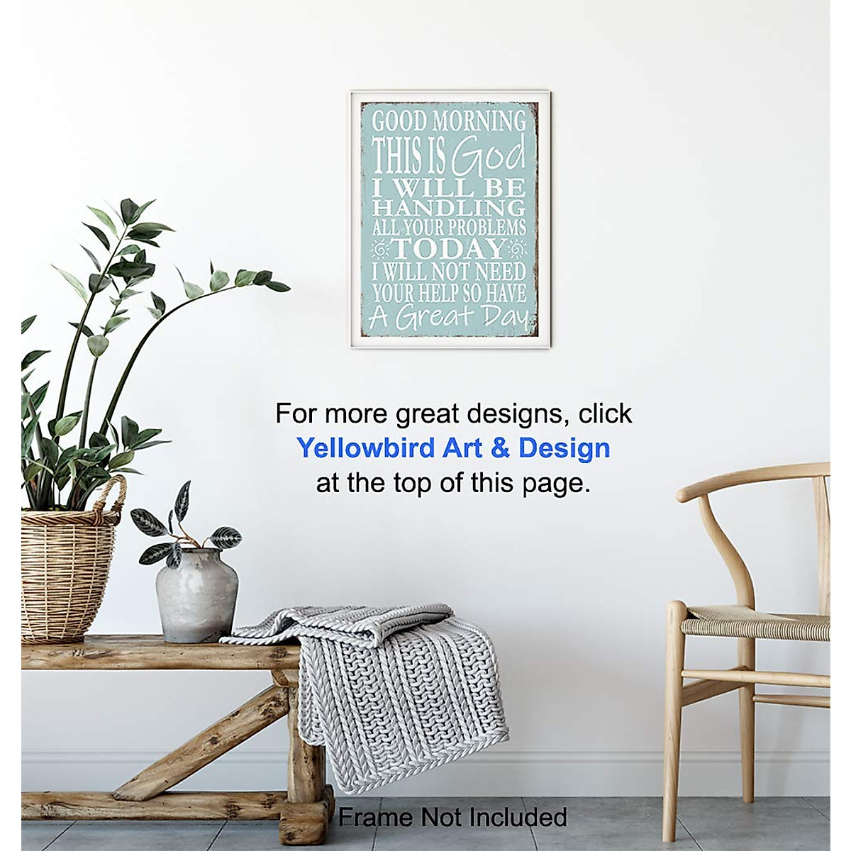 God Wall Decor - Religious Gifts for Women, Girls - Faith Wall Decor - Christian Gifts for Women - Church Decorations - Inspirational Quote Wall Decor - Catholic Gifts Women - Grateful Wall Art Sign