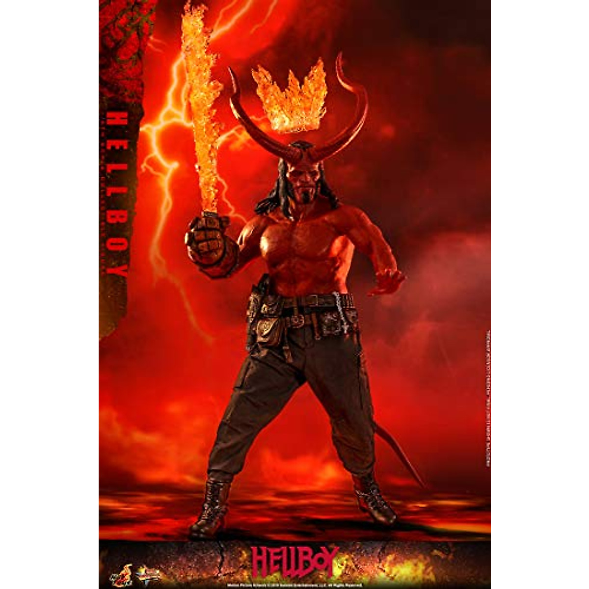 Hot Toys Hellboy 1/6 Sixth Scale Movie Masterpiece Series MMS527 - Hell Boy (2021) Collectible Action Figure
