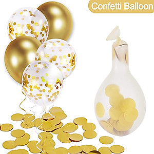 KATBUU Gold and Black Birthday Decorations - with Happy Birthday Banner, Gold and Black Balloons Arch Garland for Mens Women Girls Sweet 16th 21st 30th 40th 50th Birthday Party Decor Supplies