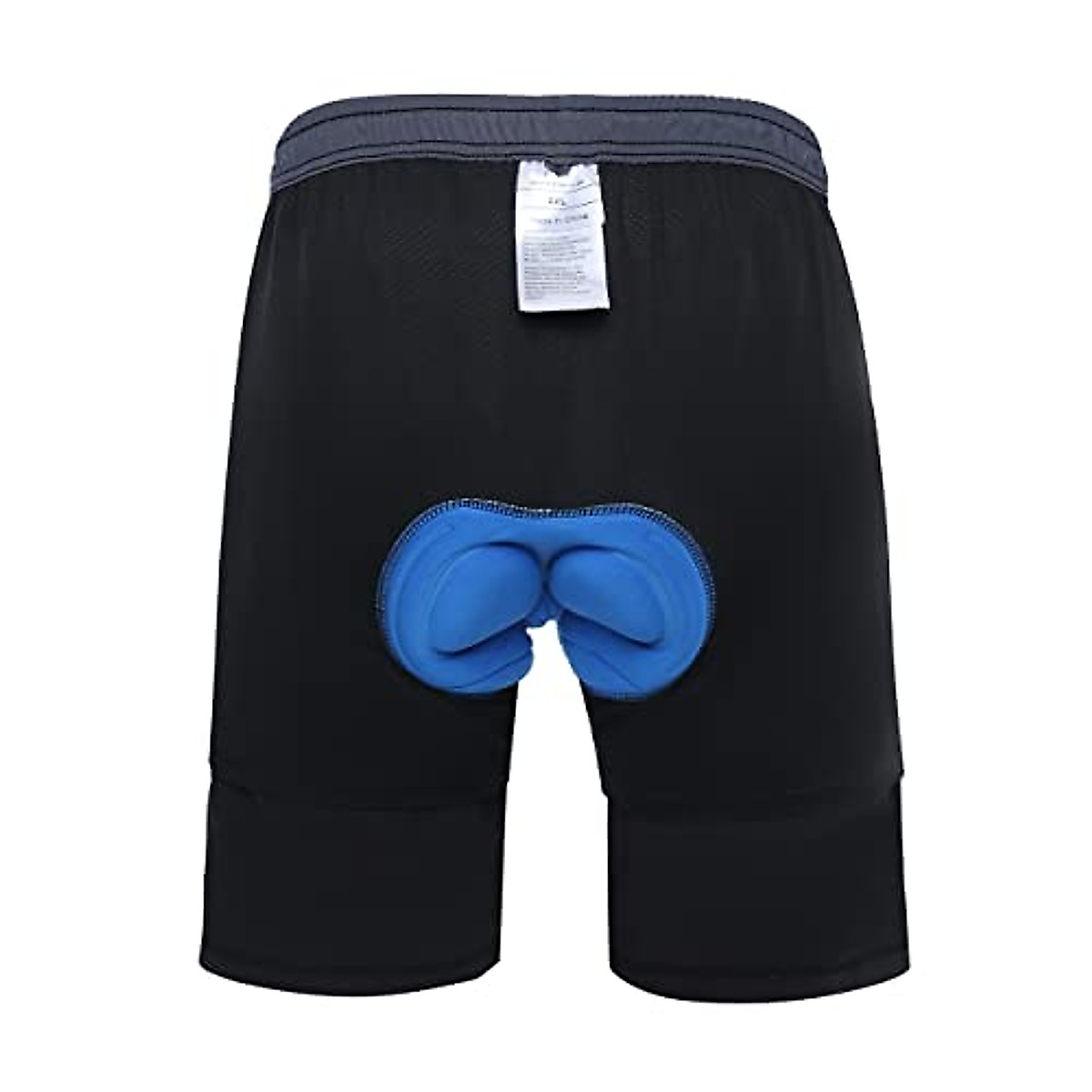 EZRUN Men's 3D Padded Mountain Bike Shorts Lightweight MTB Cycling Shorts (A-Black,L)