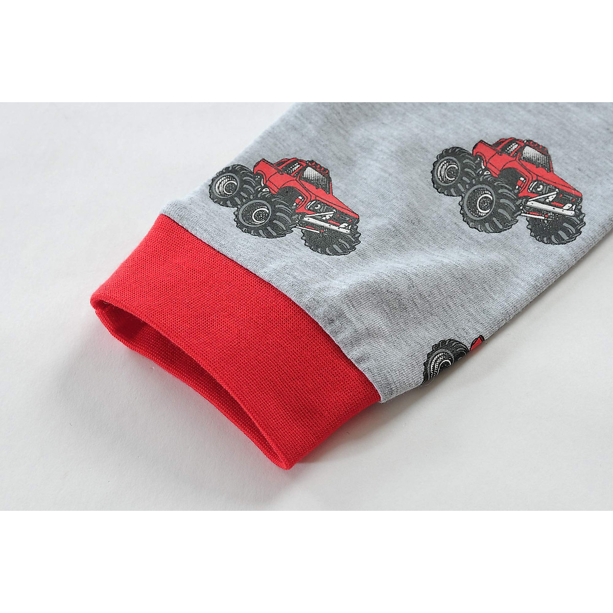 Little Boys Gray Pajamas Sleepwear Red Race Car Toddler Pyjamas Pant Sets for 6t Kids