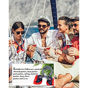 SATINIOR 4 Pcs Sailor Scarf Satin Flight Attendant Scarf 23.6 Inches Square Neck Scarf for Women Silk Feeling Hair Wraps