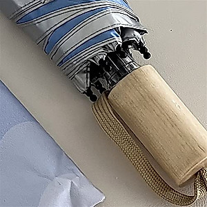 TARVIT Umbrellas Gradient Watercolor Large Fully-automatic Parasol Umbrella Foldable Eight Strand Umbrella For Adults Rain Umbrella