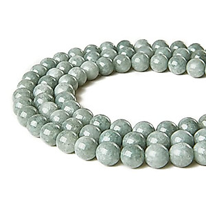 100pcs 6mm Burmese Jade Beads Natural Gemstone Beads Round Loose Beads for Jewelry Making