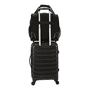 Rockland Melrose Upright Wheeled Underseater Carry-On Luggage, Black, 15-Inch