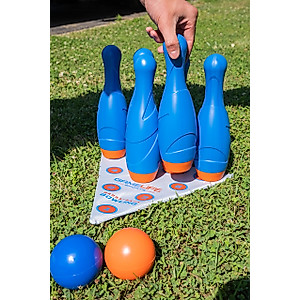 GAMELIFE SPORTS MagnaRack Bowling, Includes 10 Magnetic Bowling Pins, 2 Balls, Bowling Mat, Carry Bag, Great Toy Gift, Early Education, Indoor & Outdoor Games, Toddler, Child, Boys & Girls 6 and up